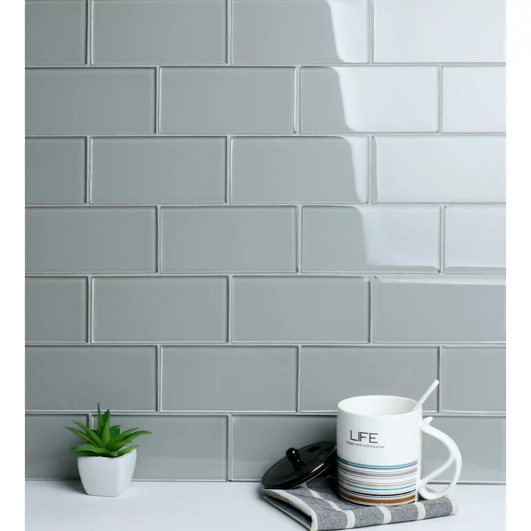 Subway Tile 3x6 Brilliance Gray Clear A-Grade – store ...