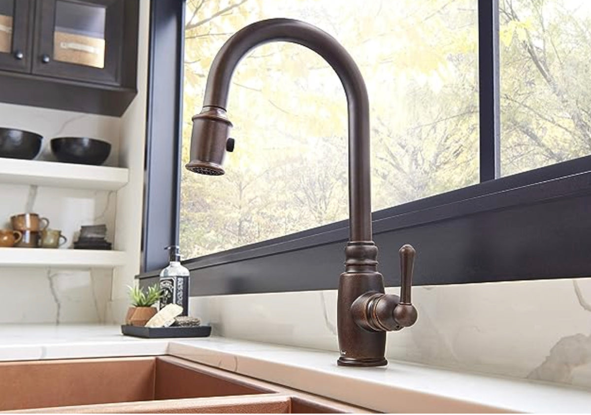 Danze Opulence 1-Handle Pull-Down Tumbled Bronze – store ... Danze Opulence 1-Handle Pull-Down Tumbled Bronze – store ...